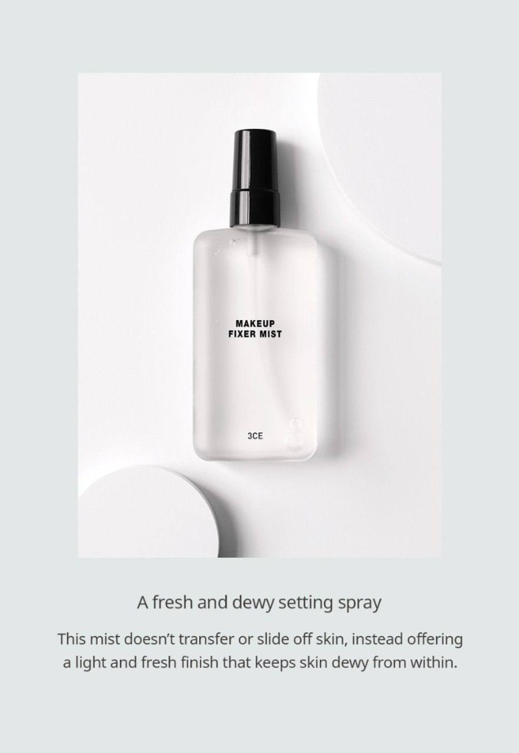 BN Stylenanda 3CE Make Up Fixer Mist, Beauty & Personal Care, Face ...