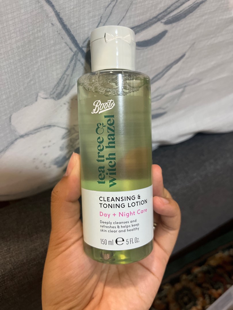 Boots Tea Tree and Witch Hazel Cleansing and Toning Lotion, Beauty ...