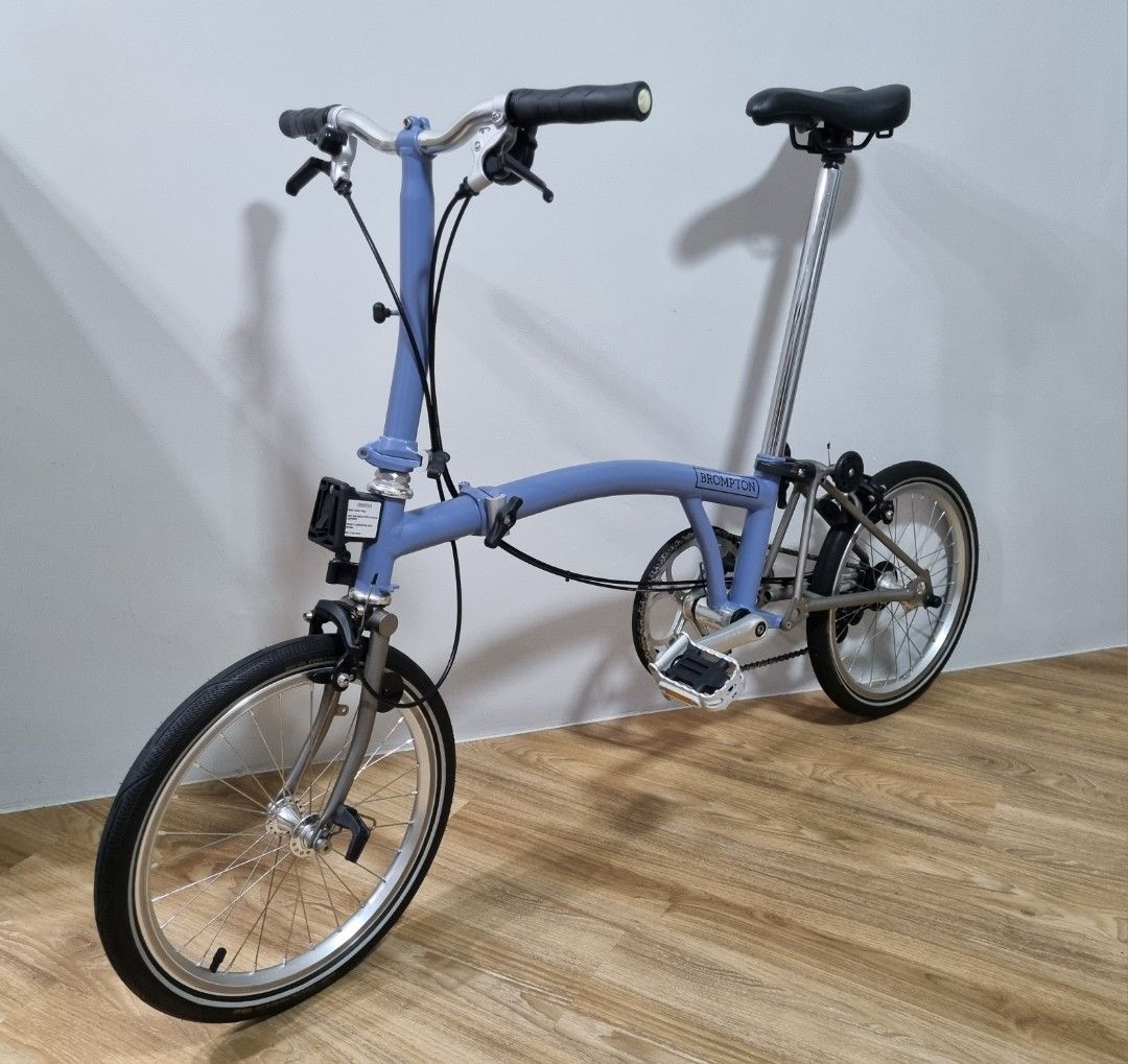 Brompton M2E-X Superlight Cloud Blue 2021, Sports Equipment, Bicycles ...