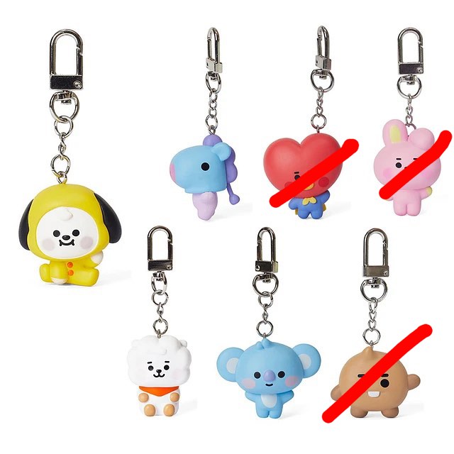 OFFICIAL BT21 Figure Keyring, Hobbies & Toys, Memorabilia & Collectibles, K-Wave on Carousell