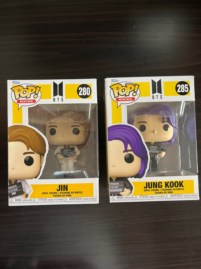 BTS Butter funko pop - jin and jungkook, Hobbies & Toys, Toys & Games on Carousell
