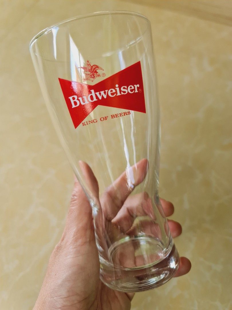 Budweiser tall glass from Japan on Carousell