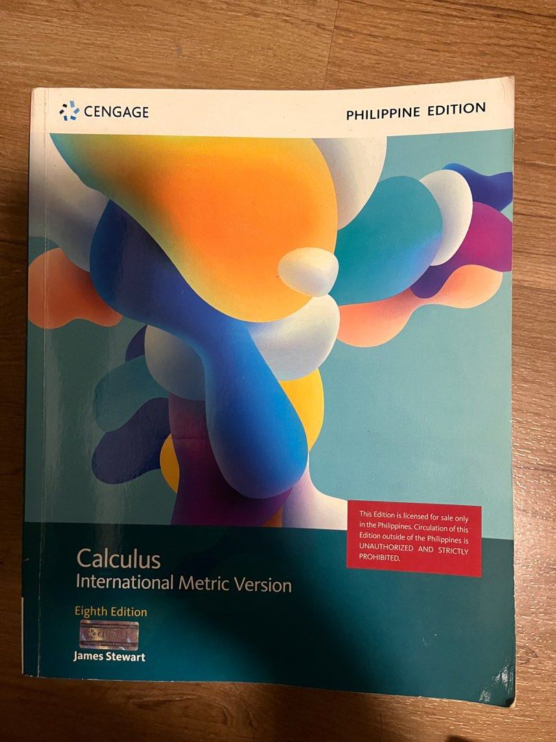 Cengage Calculus International Metric Version 8th Eighth Edition ...