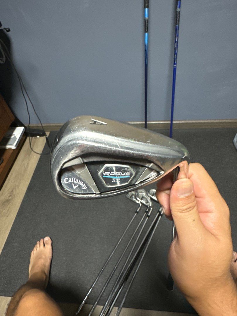 Callaway Rogue X Irons 4,5,6,7,8,9,A,Putter, Sports Equipment, Sports ...