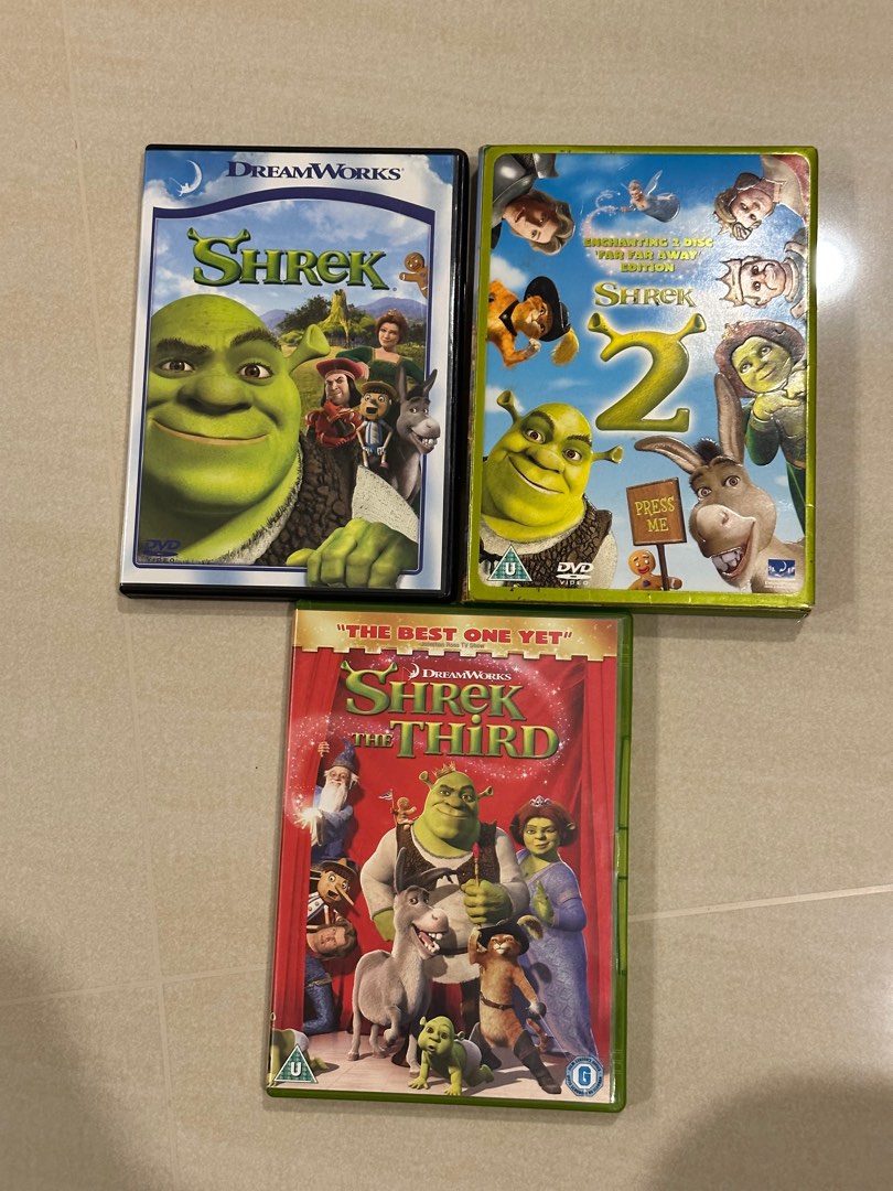 Cartoon DVD - Shrek , Shrek 2, Shrek 3, Hobbies & Toys, Music & Media ...