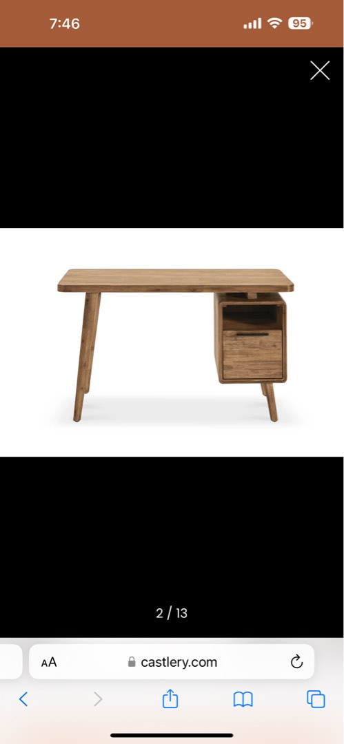 Castlery Seb Desk, Furniture & Home Living, Furniture, Tables & Sets on ...