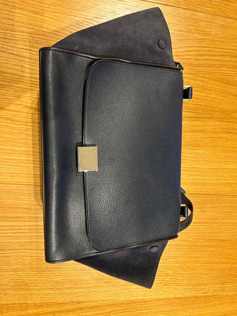 Celine trapeze navy bag, Luxury, Bags & Wallets on Carousell