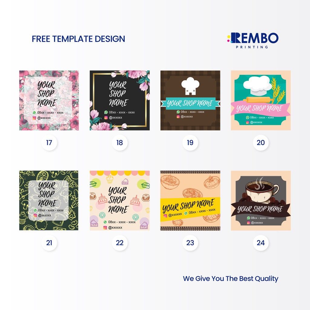 CETAK STIKER KOTAK LABEL MAKANAN STICKER KOTAK KEMASAN PRODUK BOTOL ...