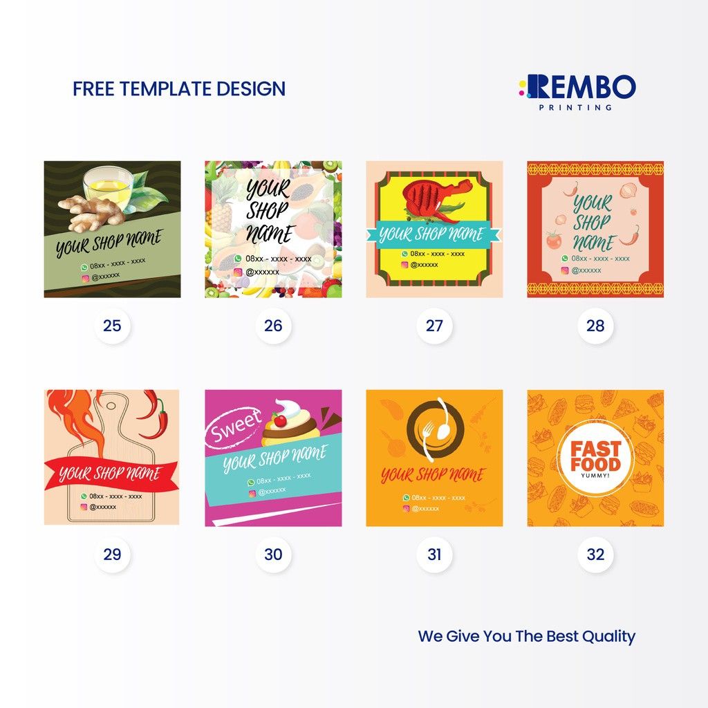 CETAK STIKER KOTAK LABEL MAKANAN STICKER KOTAK KEMASAN PRODUK BOTOL ...