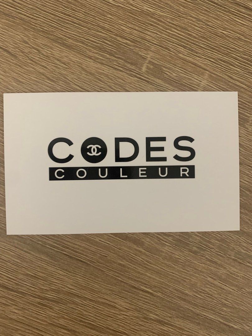 Chanel code color card, file, color sample, 興趣及遊戲, 收藏品及紀念品, 古董收藏 ...