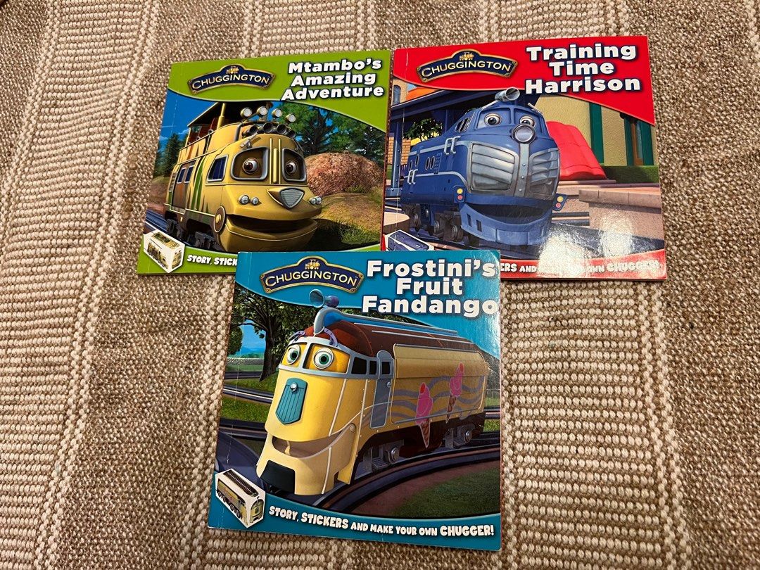 Chuggington storybook (hard cover) + 3 extra story books!, 興趣及遊戲, 書本 ...