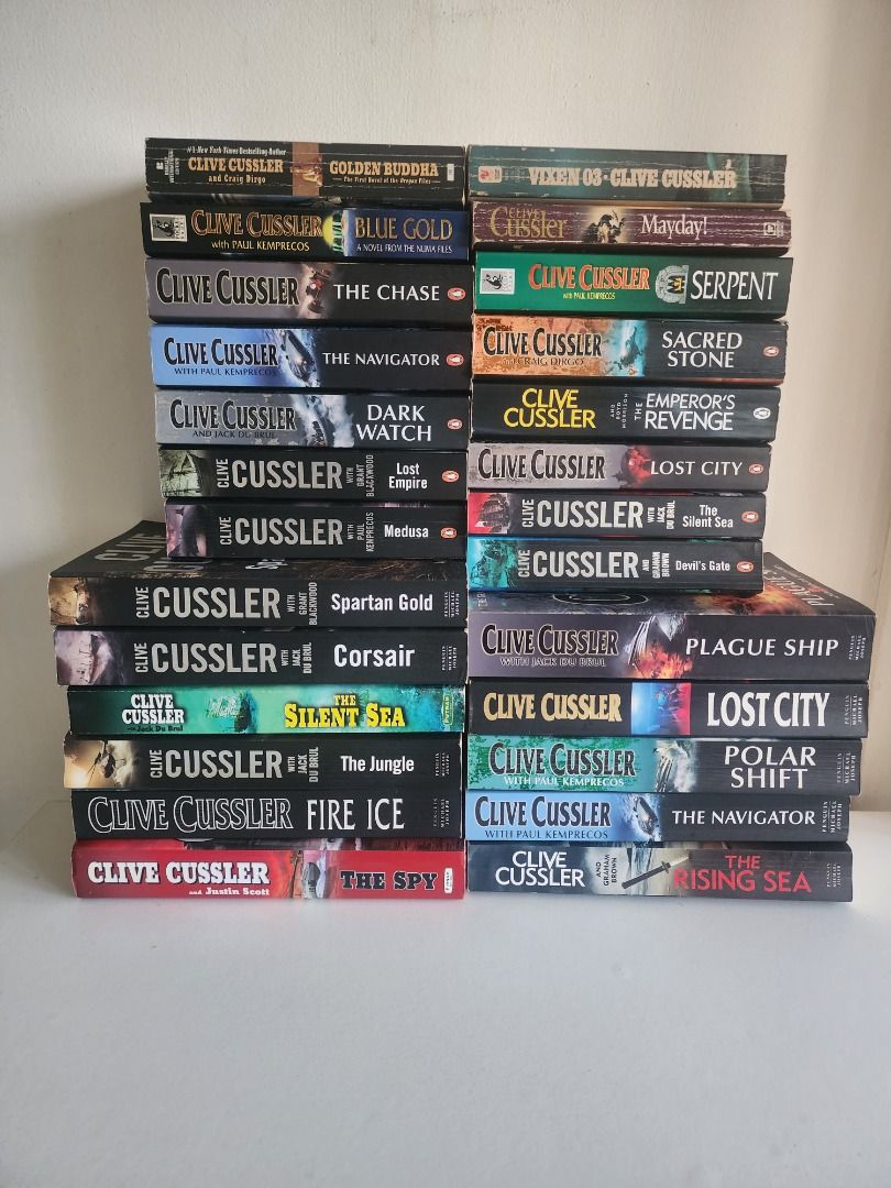 Clive Cussler book series, Hobbies & Toys, Books & Magazines, Fiction ...