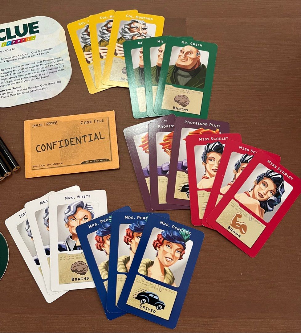CLUE EXPRESS GAME, Hobbies & Toys, Toys & Games on Carousell