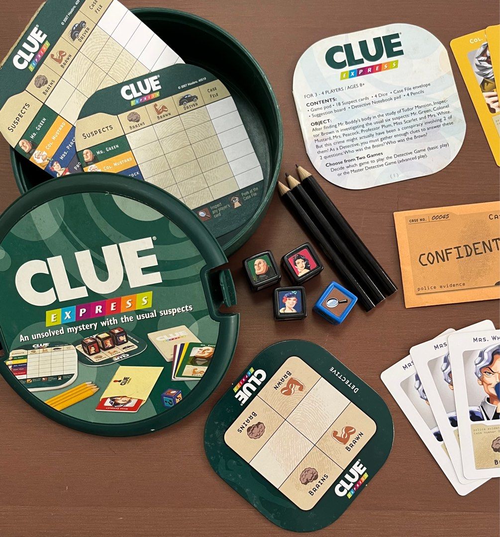 CLUE EXPRESS GAME, Hobbies & Toys, Toys & Games on Carousell