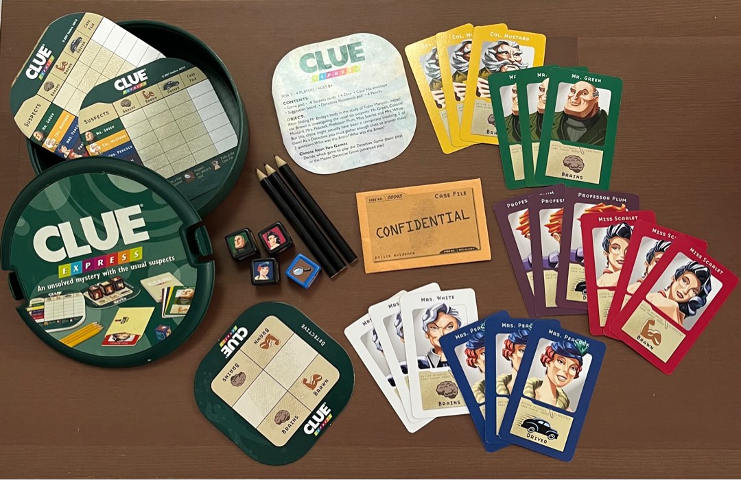 CLUE EXPRESS GAME, Hobbies & Toys, Toys & Games on Carousell