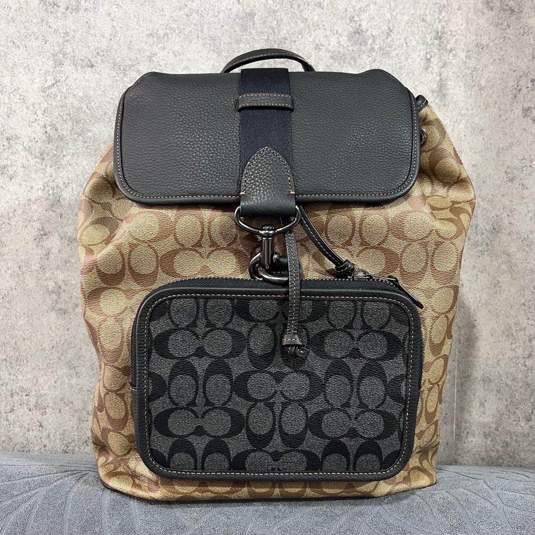 Coach Sullivan Backpack Blocked Signature Canvass on Carousell