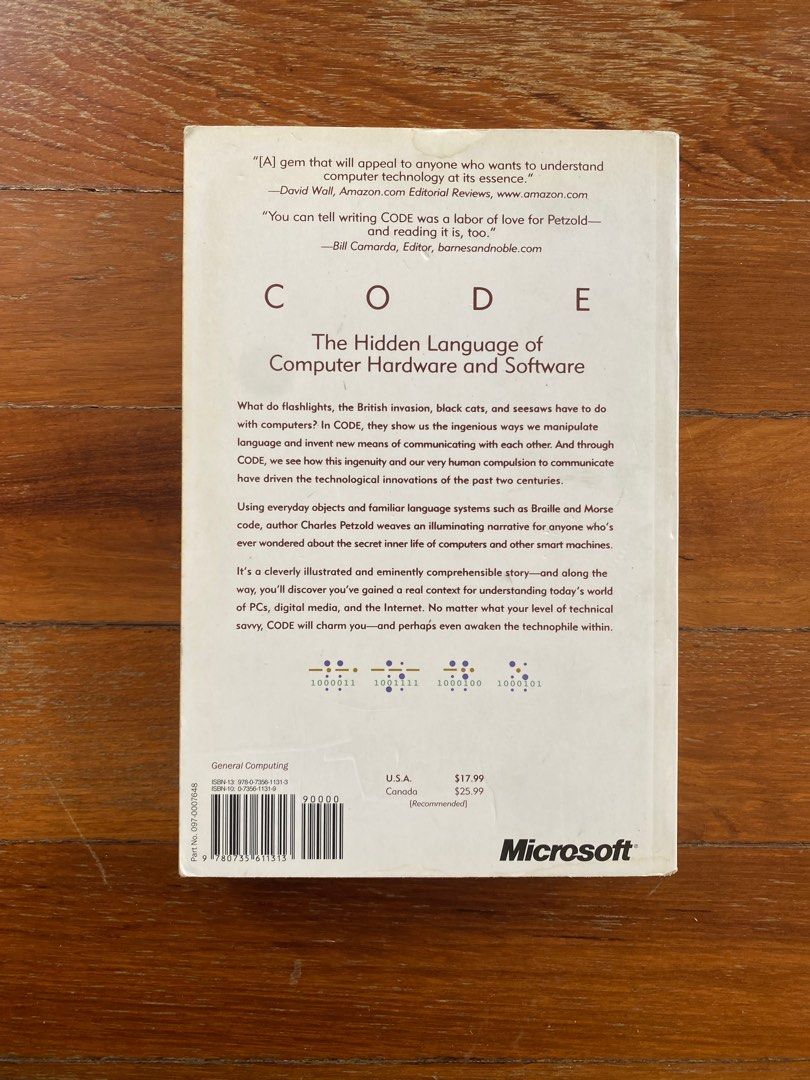 Code: The Hidden Language of Computer Hardware and Software Book ...