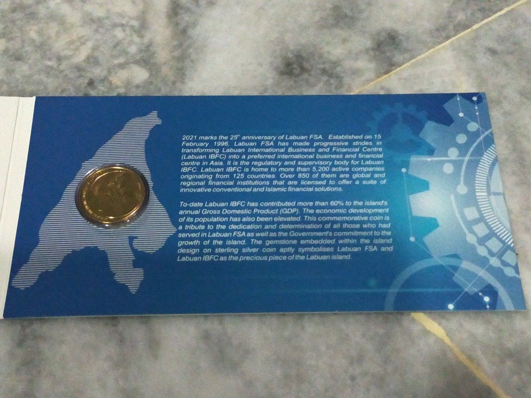 2021 coin card labuan financial services authority commemorative 25 th ...