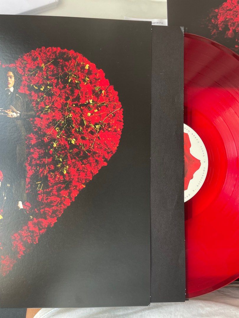 conan gray superache vinyl ruby red including all letters and posters ...