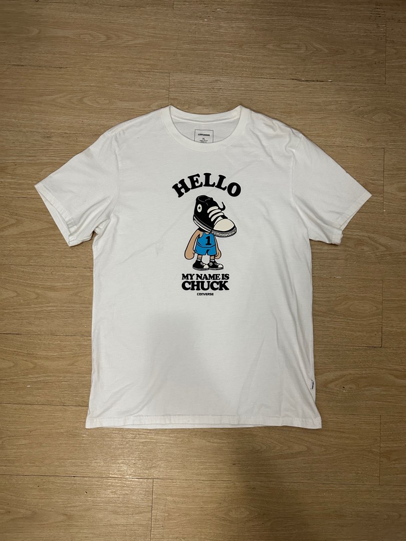 Converse Chuck Tee, Men's Fashion, Tops & Sets, Tshirts & Polo Shirts on Carousell