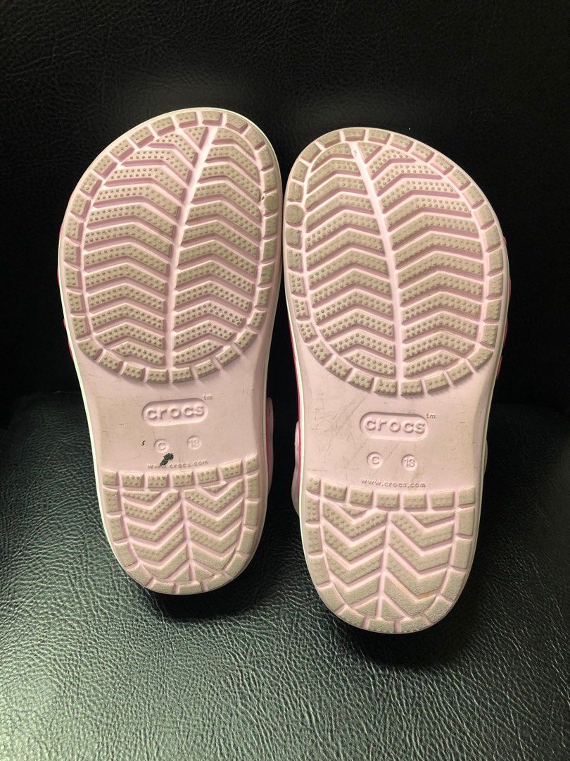 Crocs Kids Crocband Pink C13 kids, Babies & Kids, Babies & Kids Fashion ...