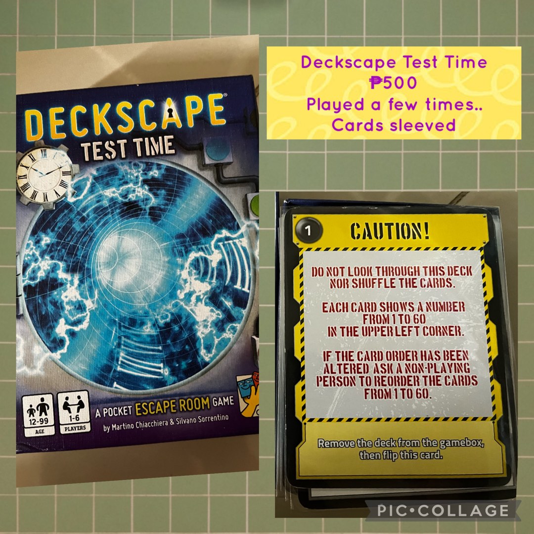 Deckscape Test Time, Hobbies & Toys, Toys & Games on Carousell