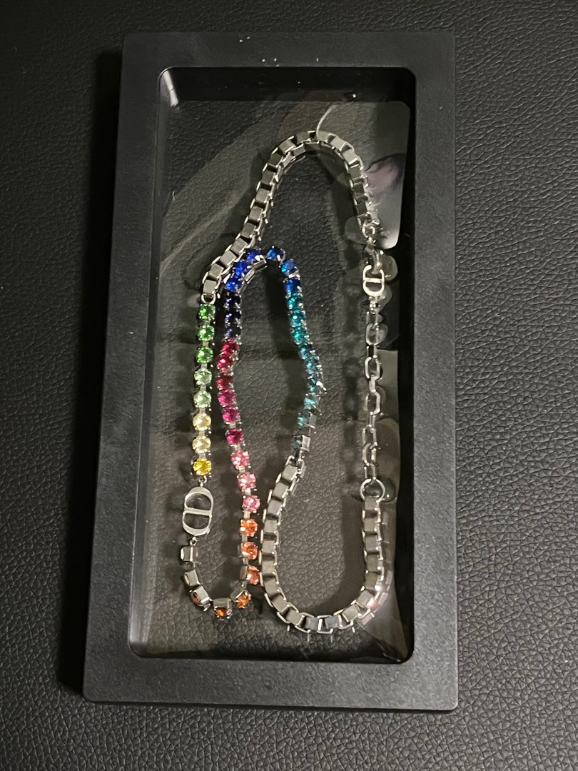 Authentic Dior rainbow necklace CD, Women's Fashion, Jewelry ...