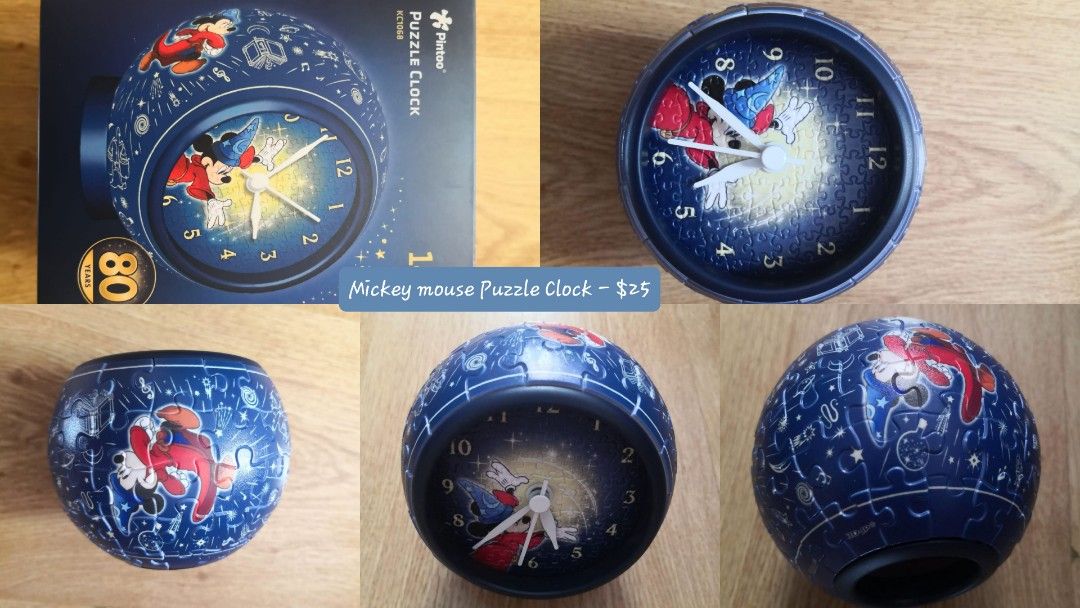 Disney Mickey Mouse Clock, Furniture & Home Living, Home Decor, Clocks ...