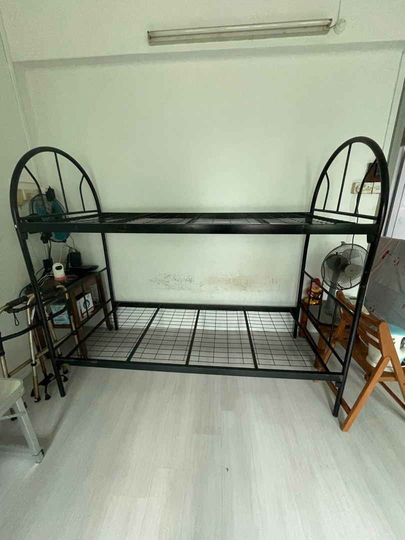 double decker bedframe, Furniture & Home Living, Furniture, Bed Frames ...