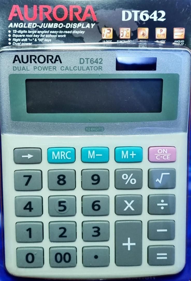 DT642 Aurora Calculator, Hobbies & Toys, Stationery & Craft, Stationery & School Supplies on ...