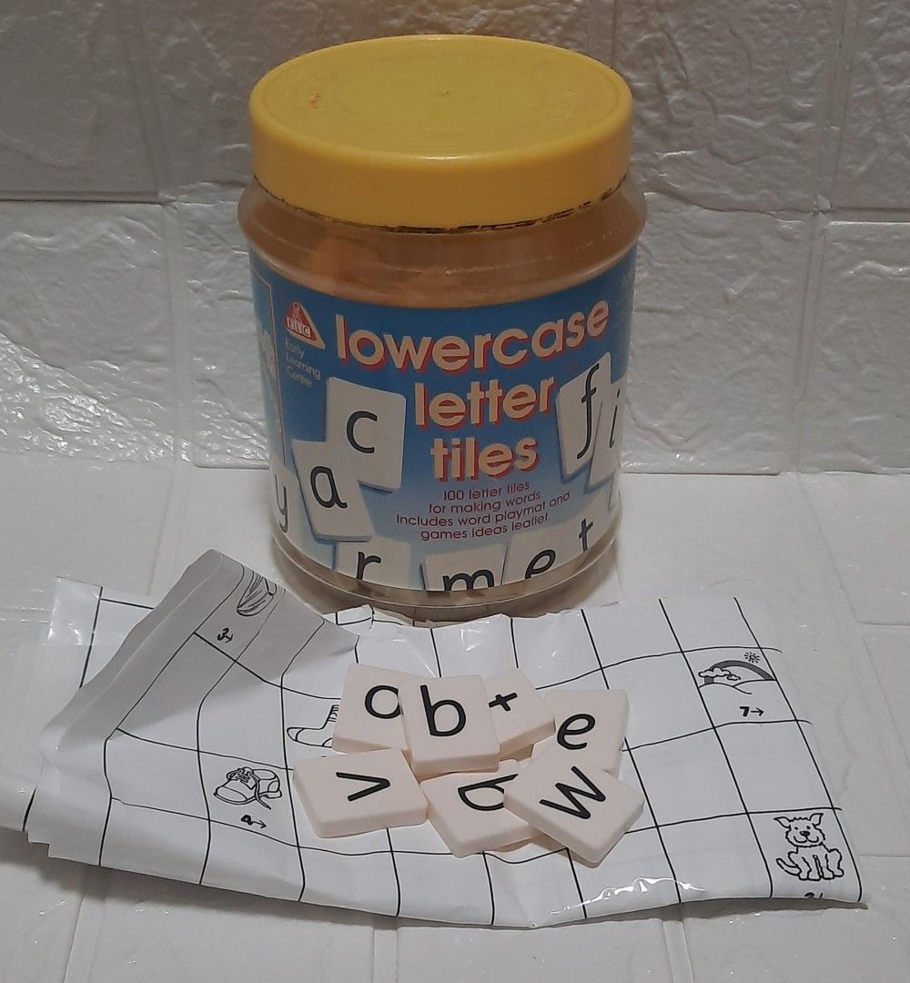 ELC Lowercase letter tiles, Hobbies & Toys, Toys & Games on Carousell