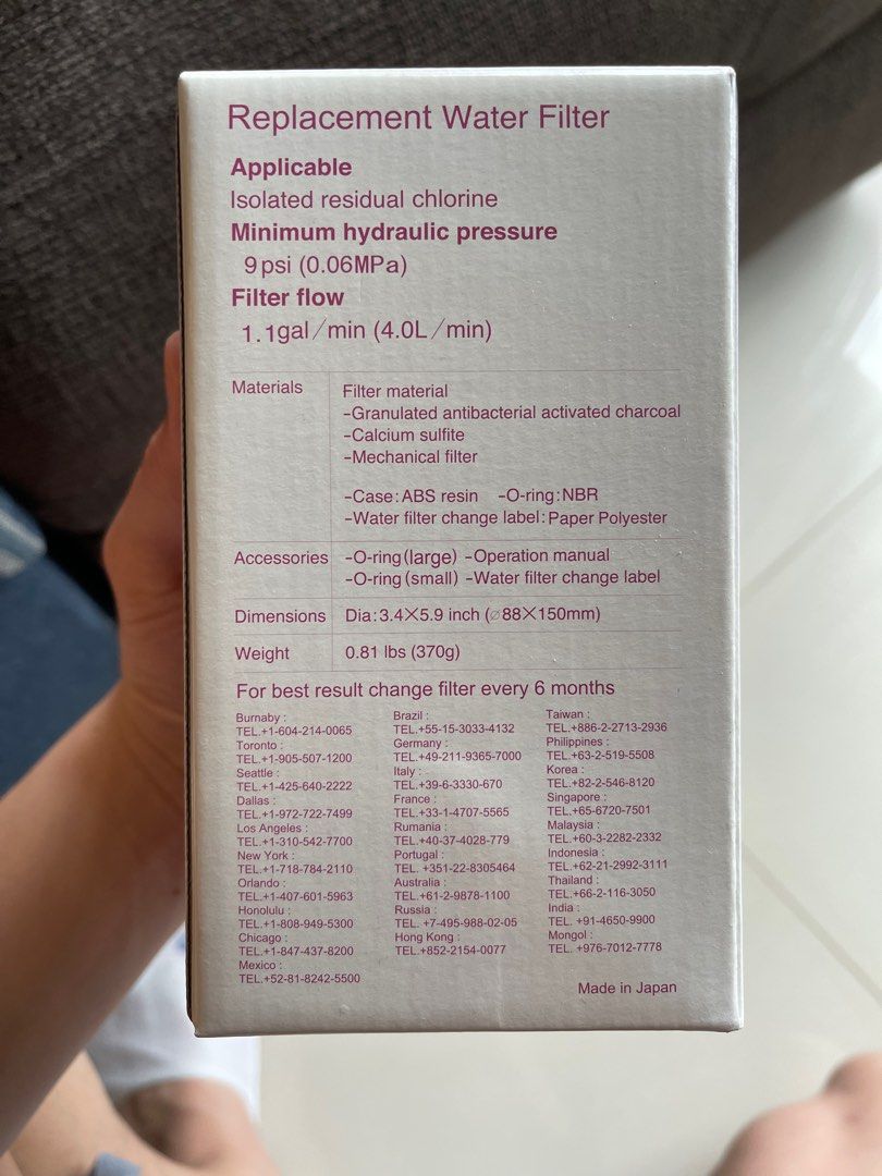 Enagic Replacement Water Filter, TV & Home Appliances, Kitchen ...