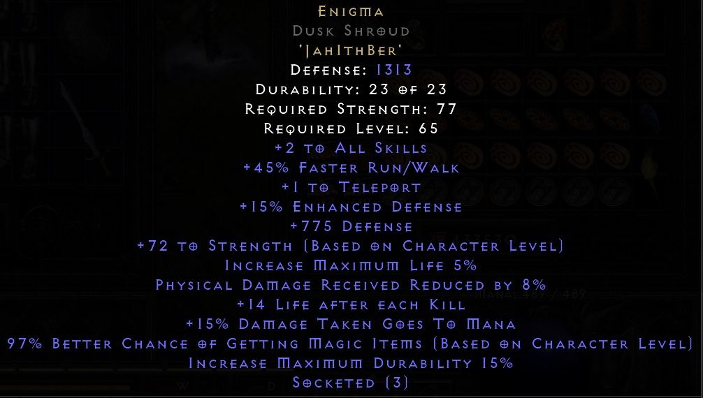 Enigma (D2R), Video Gaming, Gaming Accessories, In-Game Products on ...