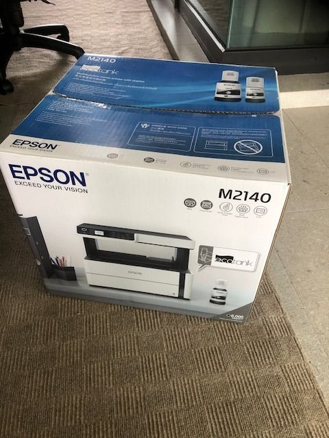 Epson EcoTank Monochrome M2140 All-in-One Ink Tank Printer, Computers ...