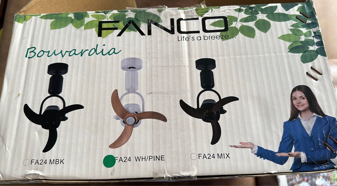 Fanco Bouvardia FA24 - white/pine, Furniture & Home Living, Lighting ...