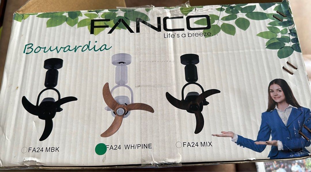 Fanco Bouvardia FA24 - white/pine, Furniture & Home Living, Lighting ...