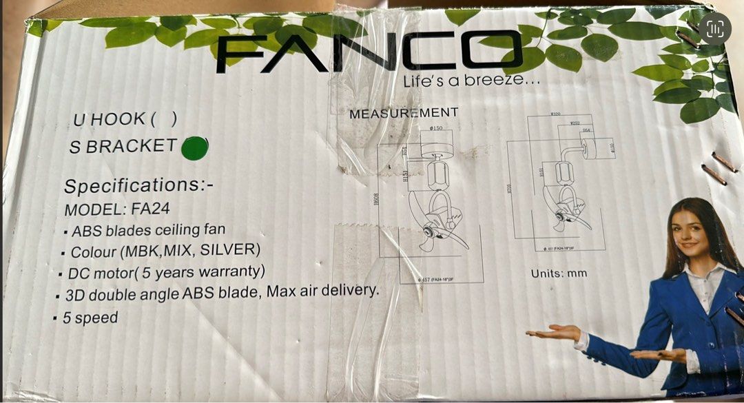 Fanco Bouvardia FA24 - white/pine, Furniture & Home Living, Lighting ...