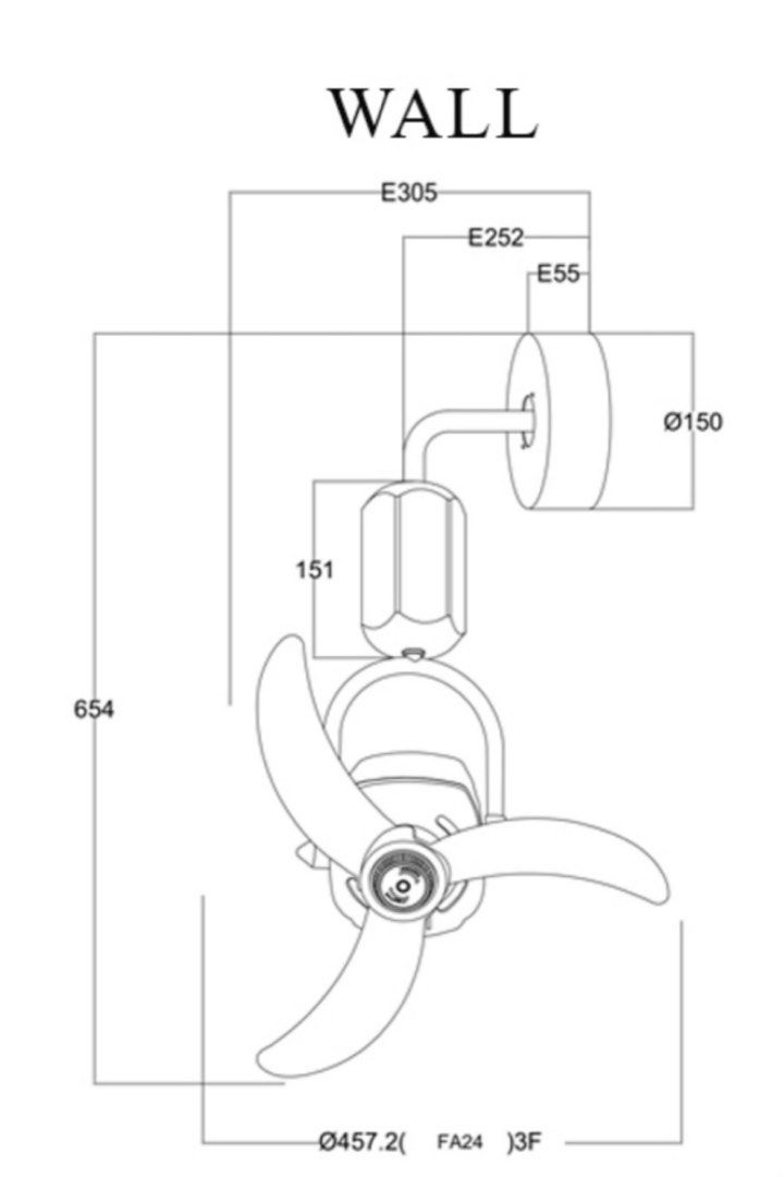 Fanco Bouvardia FA24 - white/pine, Furniture & Home Living, Lighting ...