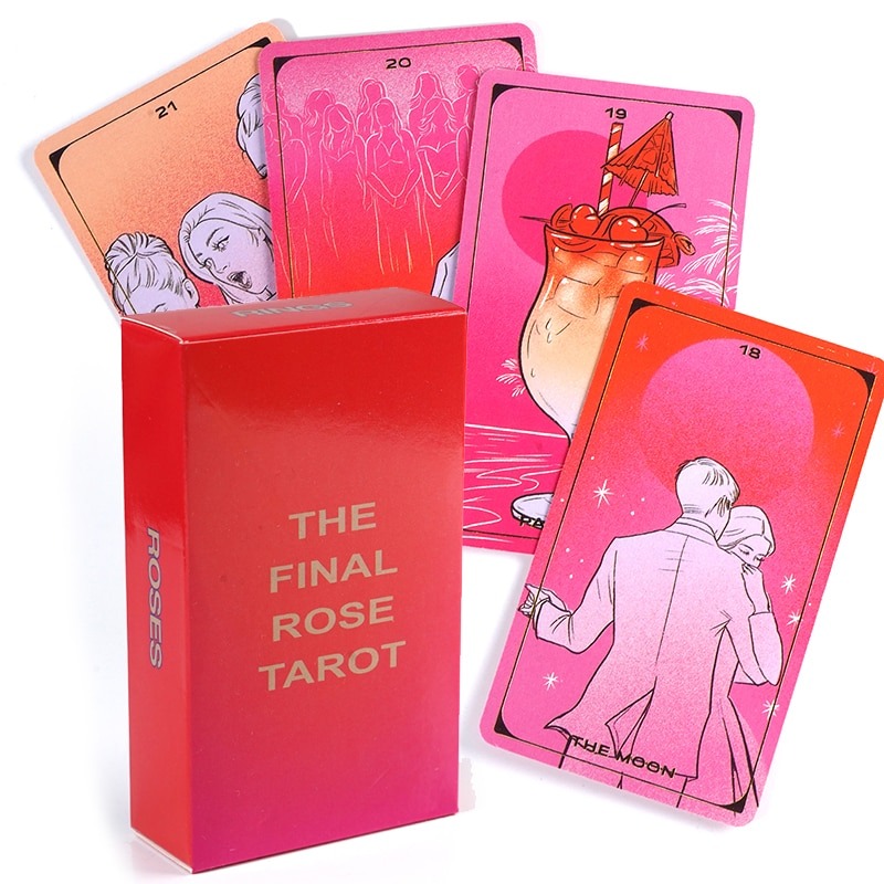 Final Rose Tarot 78-Card Deck with PDF Guidebook Fortune Telling Card ...