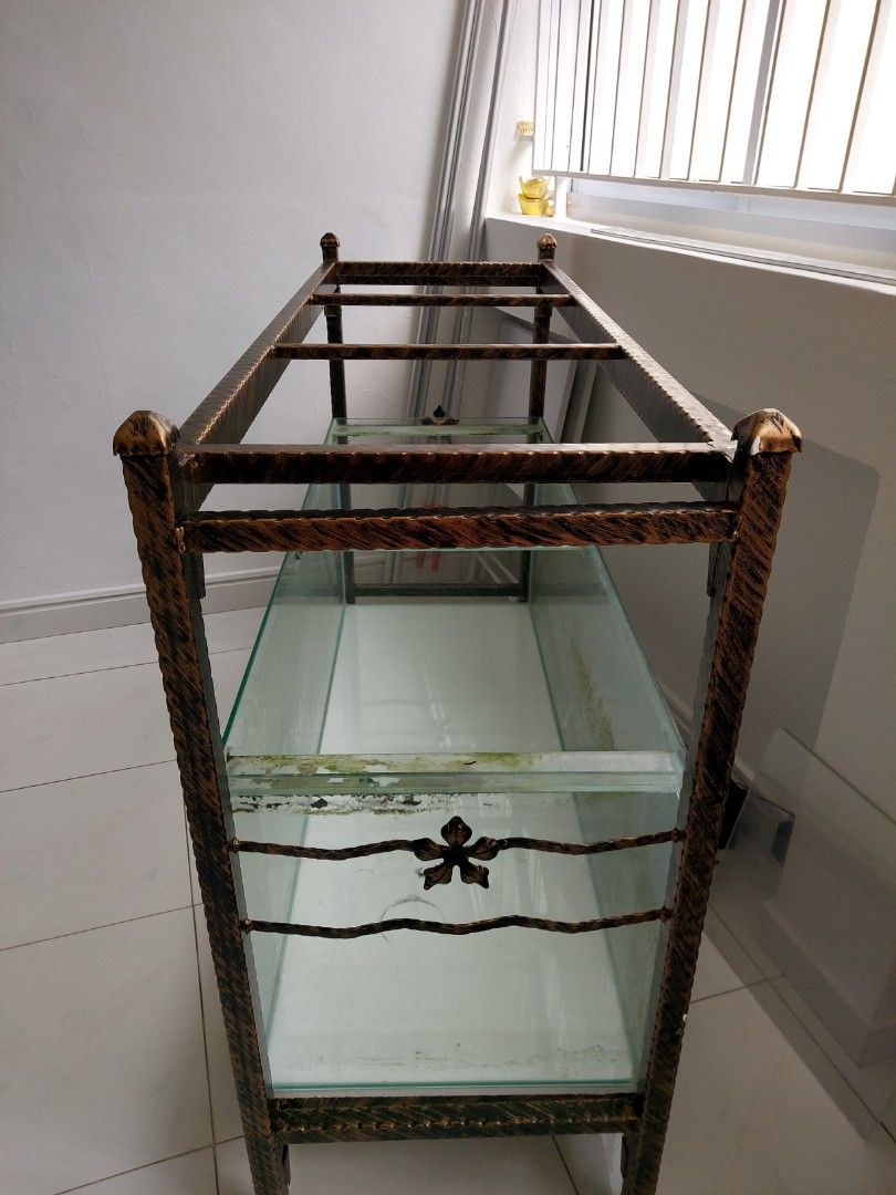 Fish tank + Fish tank double-decker stand, Pet Supplies, Homes & Other ...