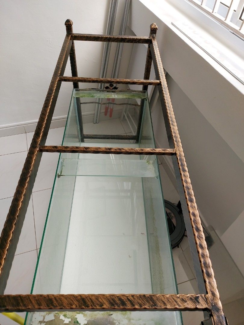 Fish tank + Fish tank double-decker stand, Pet Supplies, Homes & Other ...