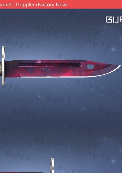 FN Max Pink Bayonet Doppler P2 0.006FV, Video Gaming, Gaming ...