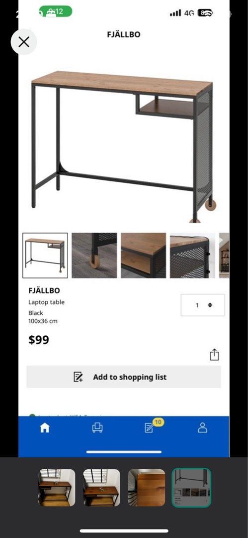 Free Ikea Fjallbo table. Self collect, Furniture & Home Living ...
