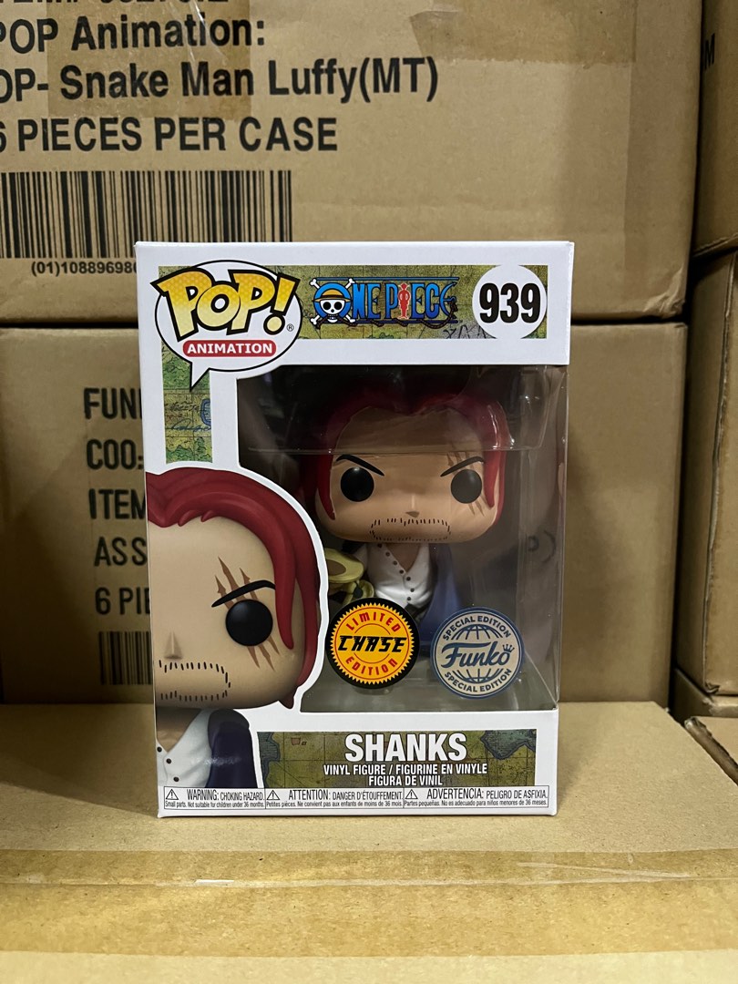 Funko Pop One Piece Shanks Chase, Hobbies & Toys, Toys & Games on Carousell