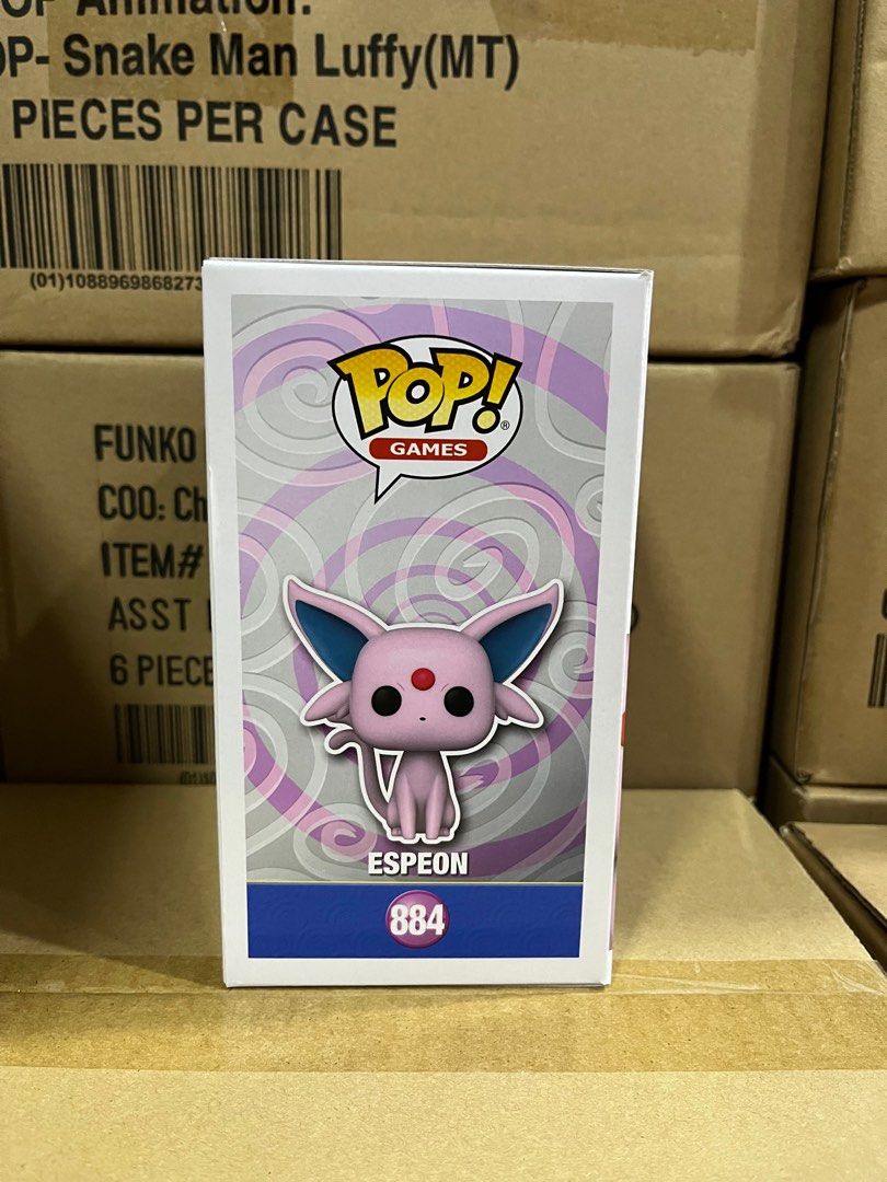 Funko Pop Pokemon Espeon Flocked, Hobbies & Toys, Toys & Games on Carousell