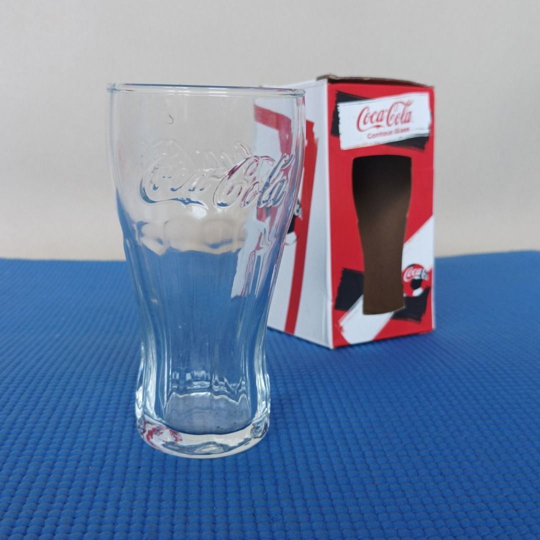 Gelas Coca Cola Set / 4 Pcs, Kitchen & Appliances di Carousell