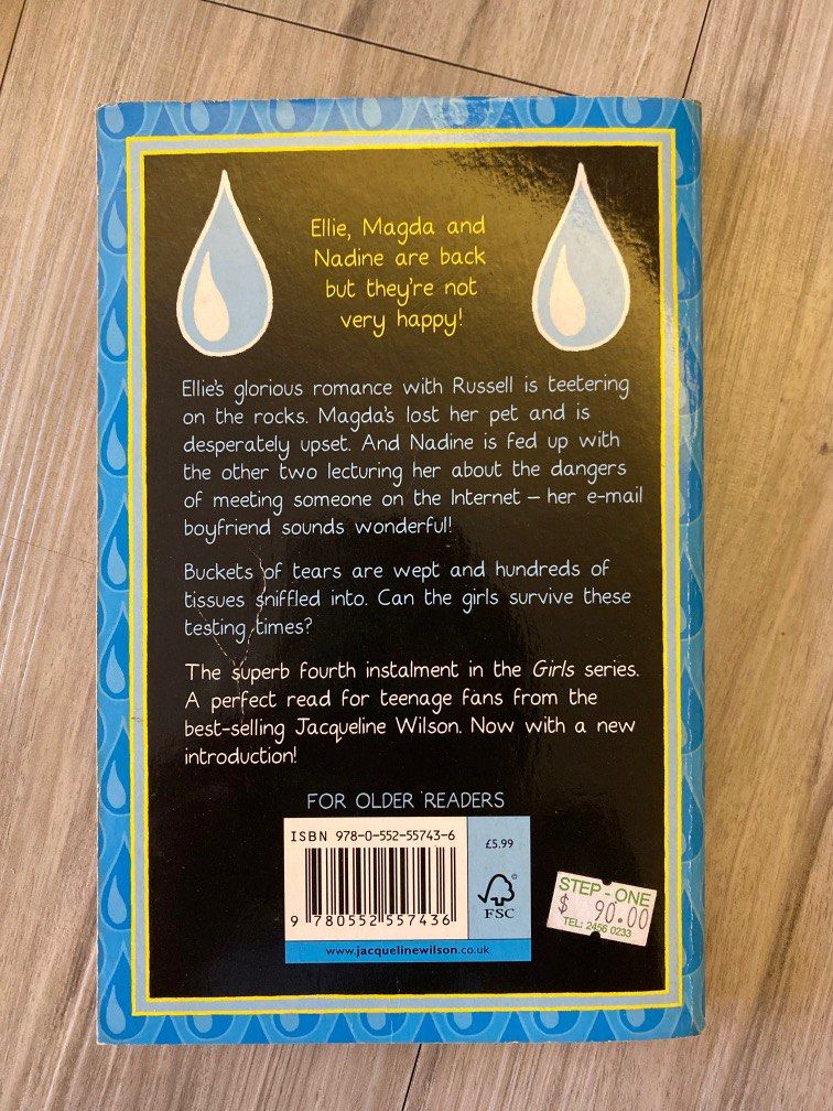 Girls in tears - Jacqueline Wilson, 興趣及遊戲, 書本 & 文具, 小說 & 故事書 - Carousell