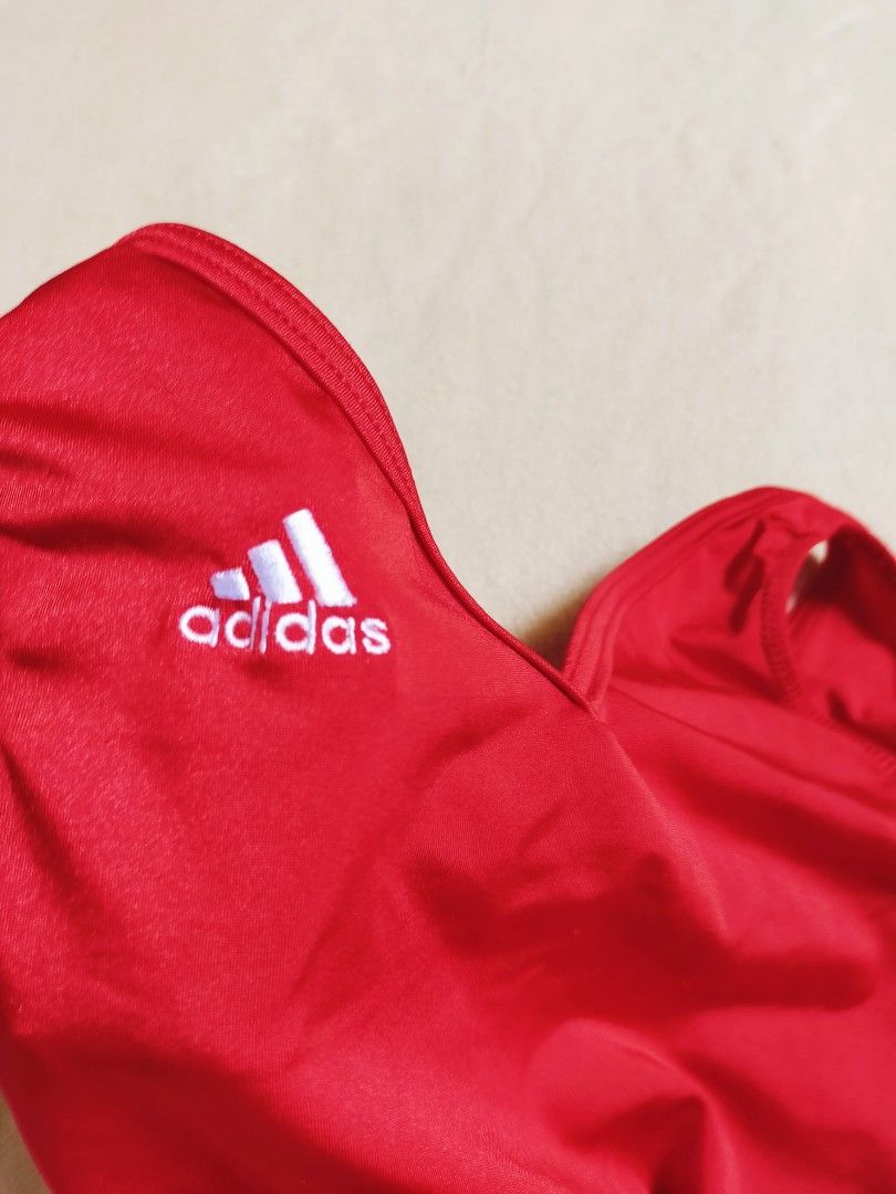 GK ELITE X ADIDAS RED GYMNASTIC LEOTARD on Carousell