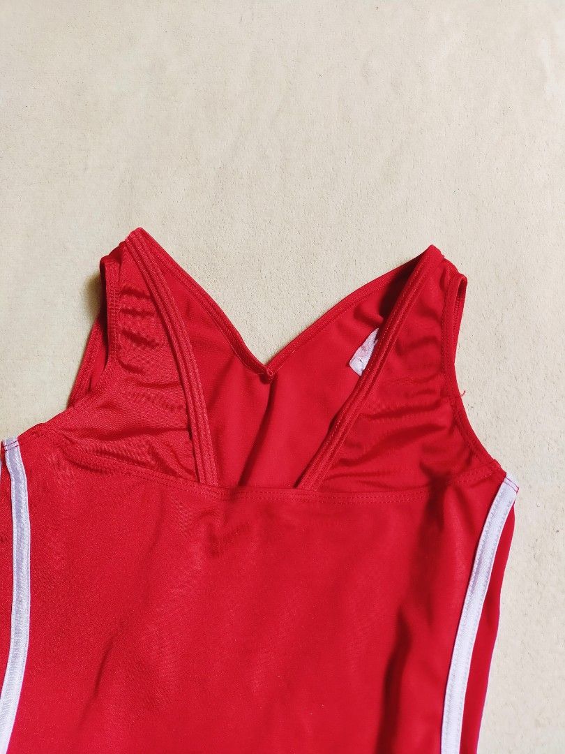 GK ELITE X ADIDAS RED GYMNASTIC LEOTARD on Carousell