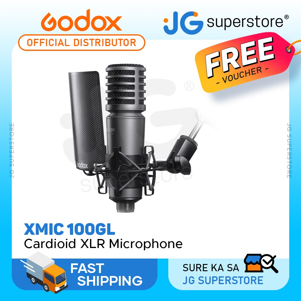 Godox XMic 100GL Large Diaphragm Cardioid Studio Condenser XLR ...